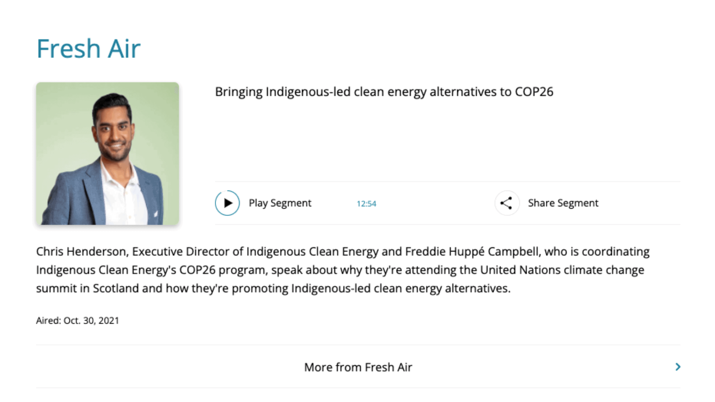 Bringing Indigenous-led clean energy alternatives to COP26 - Indigenous ...